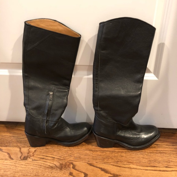 Ash | Shoes | Ash Prince Bias Black Leather Riding Boots 37 | Poshmark